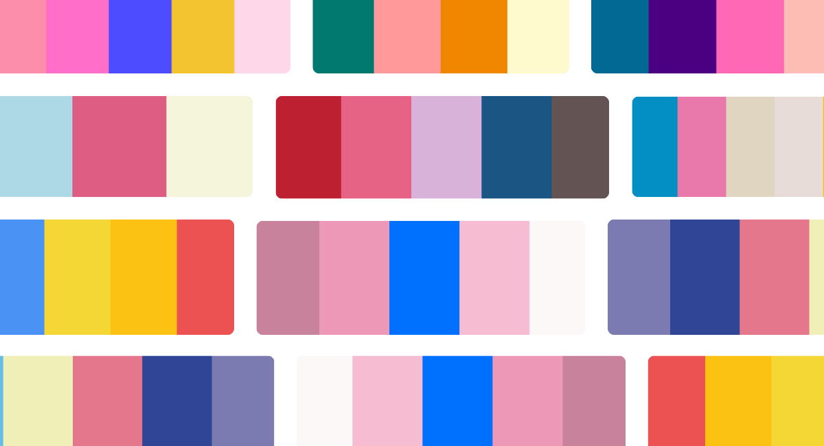 +100 Pastel Pink Color Palettes