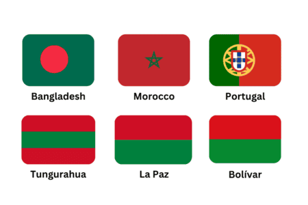 Green and Red Flag: +5 Country Flag Explained - Eggradients.com