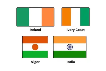 Green White Orange Flag: 4 Country Flags with These Colors ...