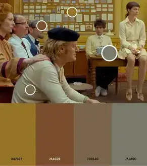 5 Wes Anderson Color Palettes with HEX Codes - Eggradients.com