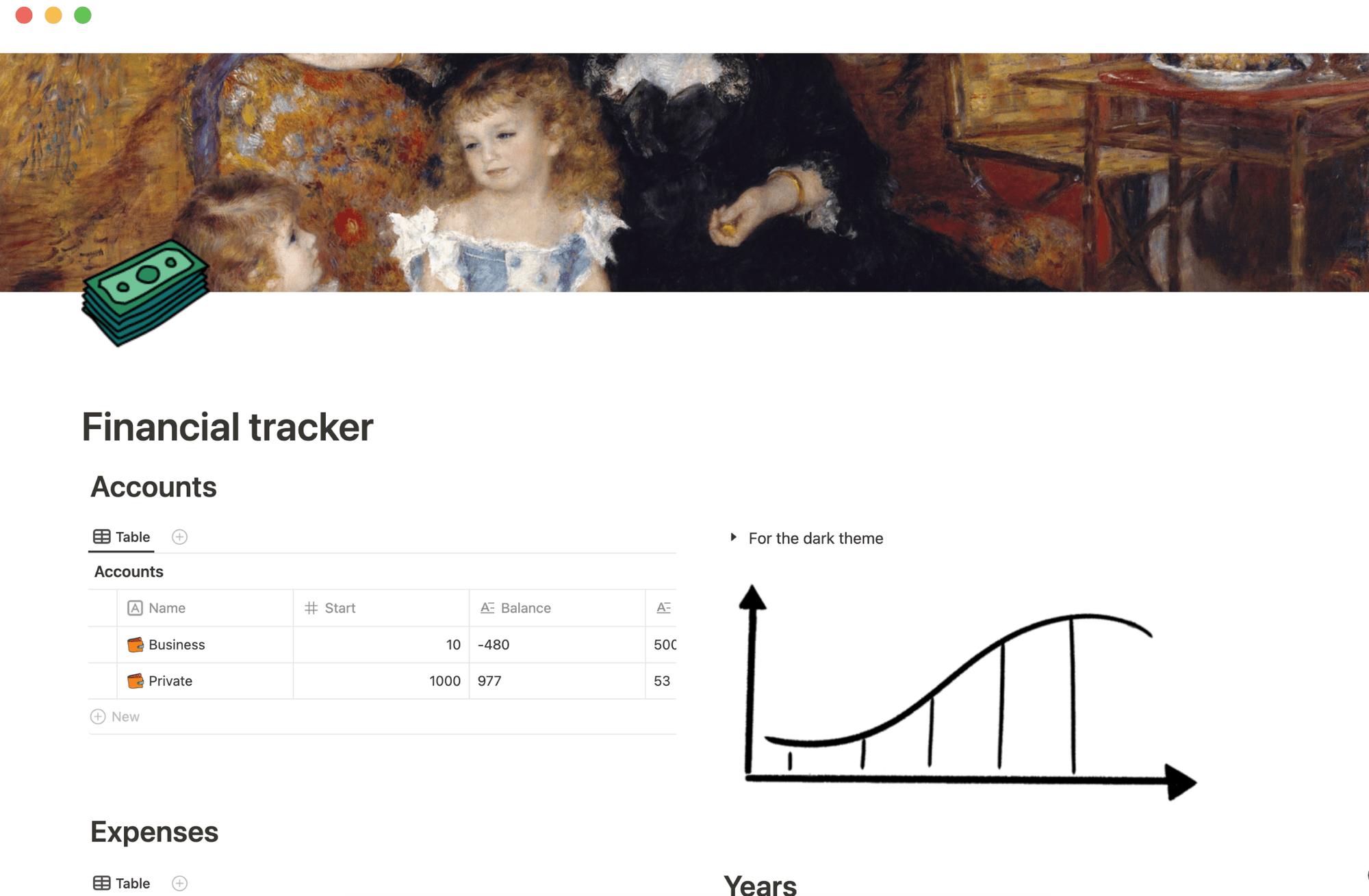 Financial Tracker Template
