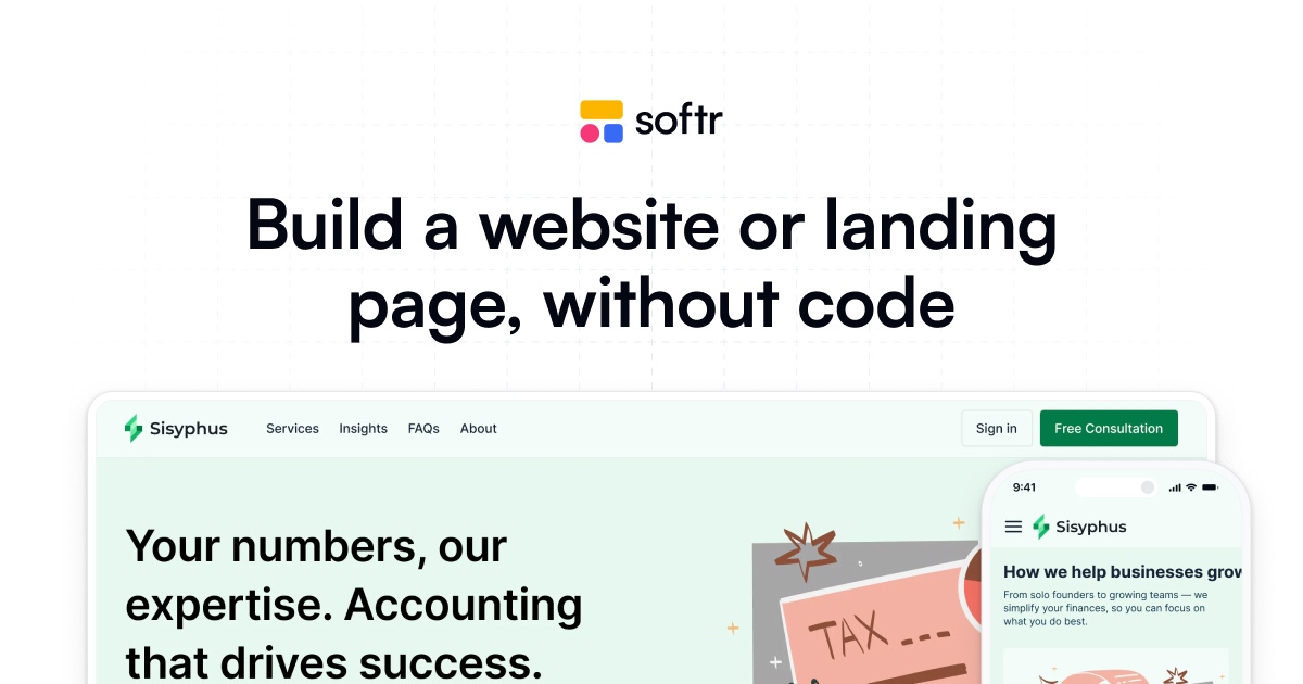 Simple Website and Landing Page Builder | Softr