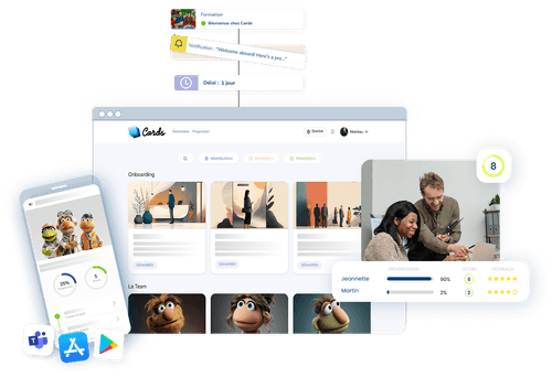 Tarifs Cards micro-learning | IA intégrée + Moteur d'ancrage