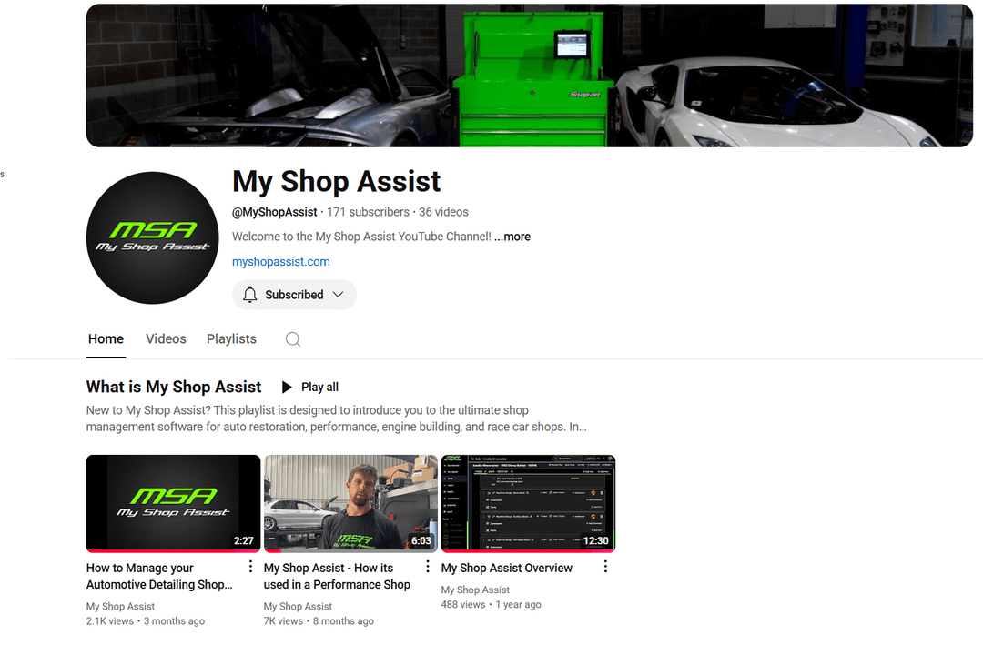My Shop Assist - Shop Management Software