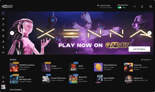 Gaimin.gg | Play games. Earn Rewards.