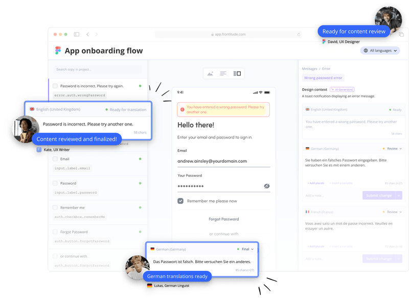 Frontitude | Ship consistent UX content in every language at scale
