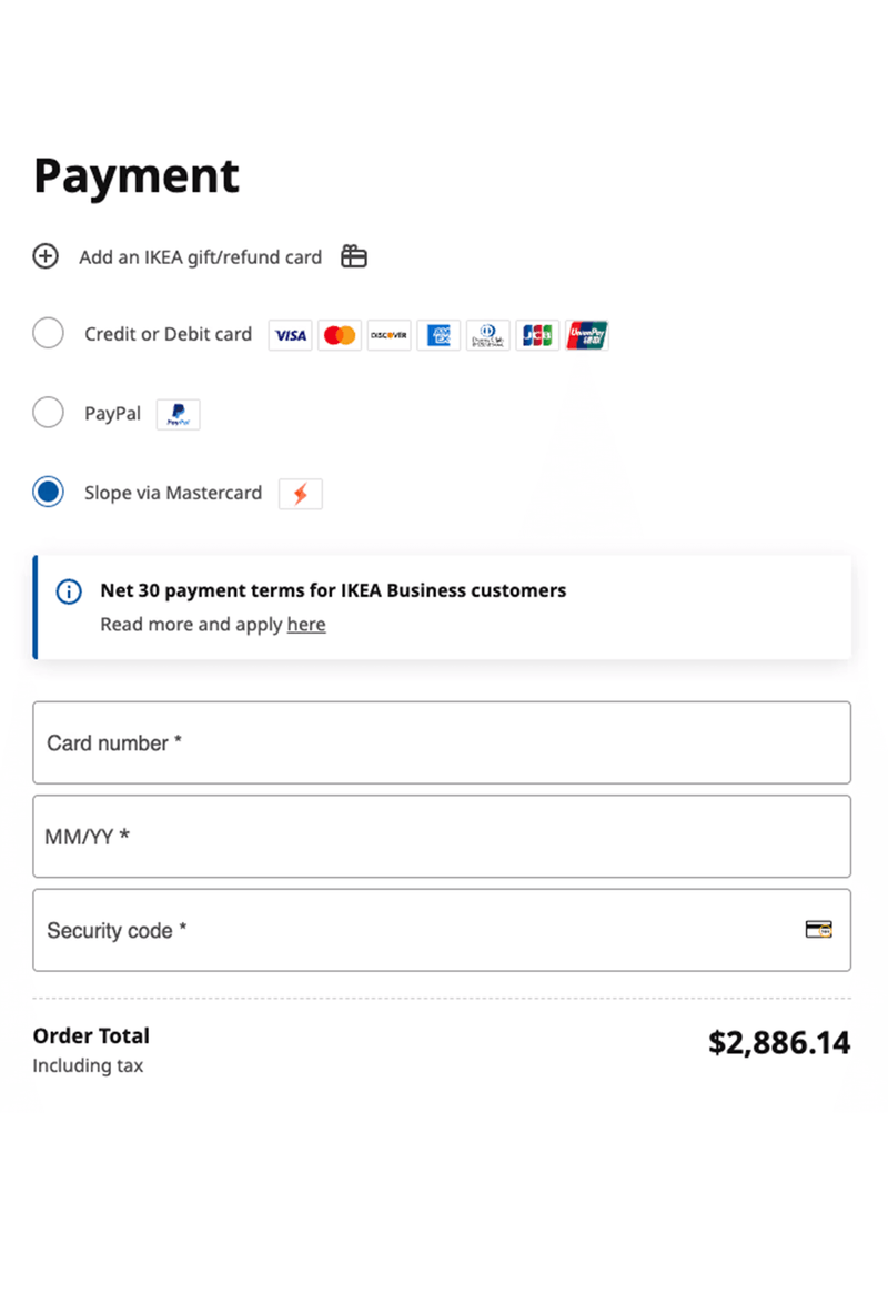 Slope & IKEA | Pay for your IKEA purchases on your terms