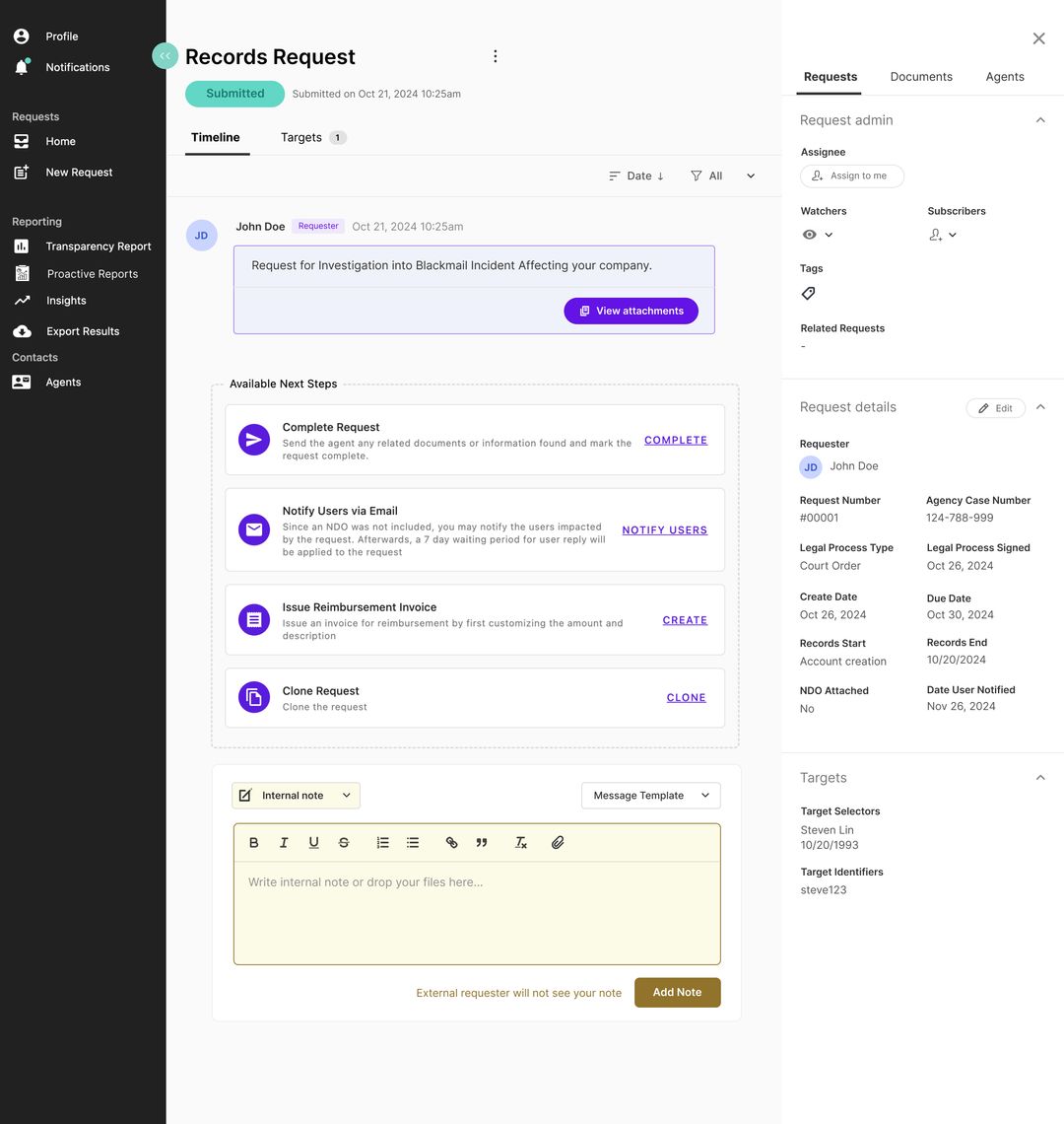 Subpoena & Data Request Management Software | Kodex
