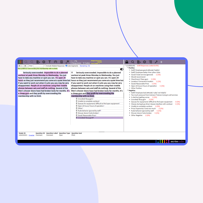 Ascribe Coder | Verbatim Coding Software