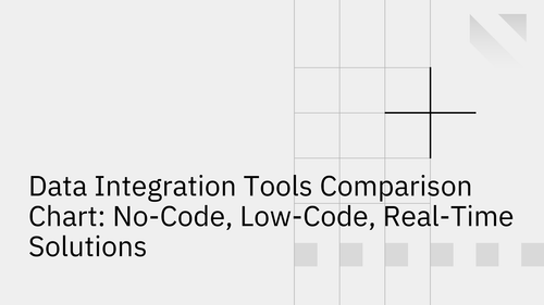 Data Integration Tools Comparison Chart: No-Code, Low-Code & Real-Time ...