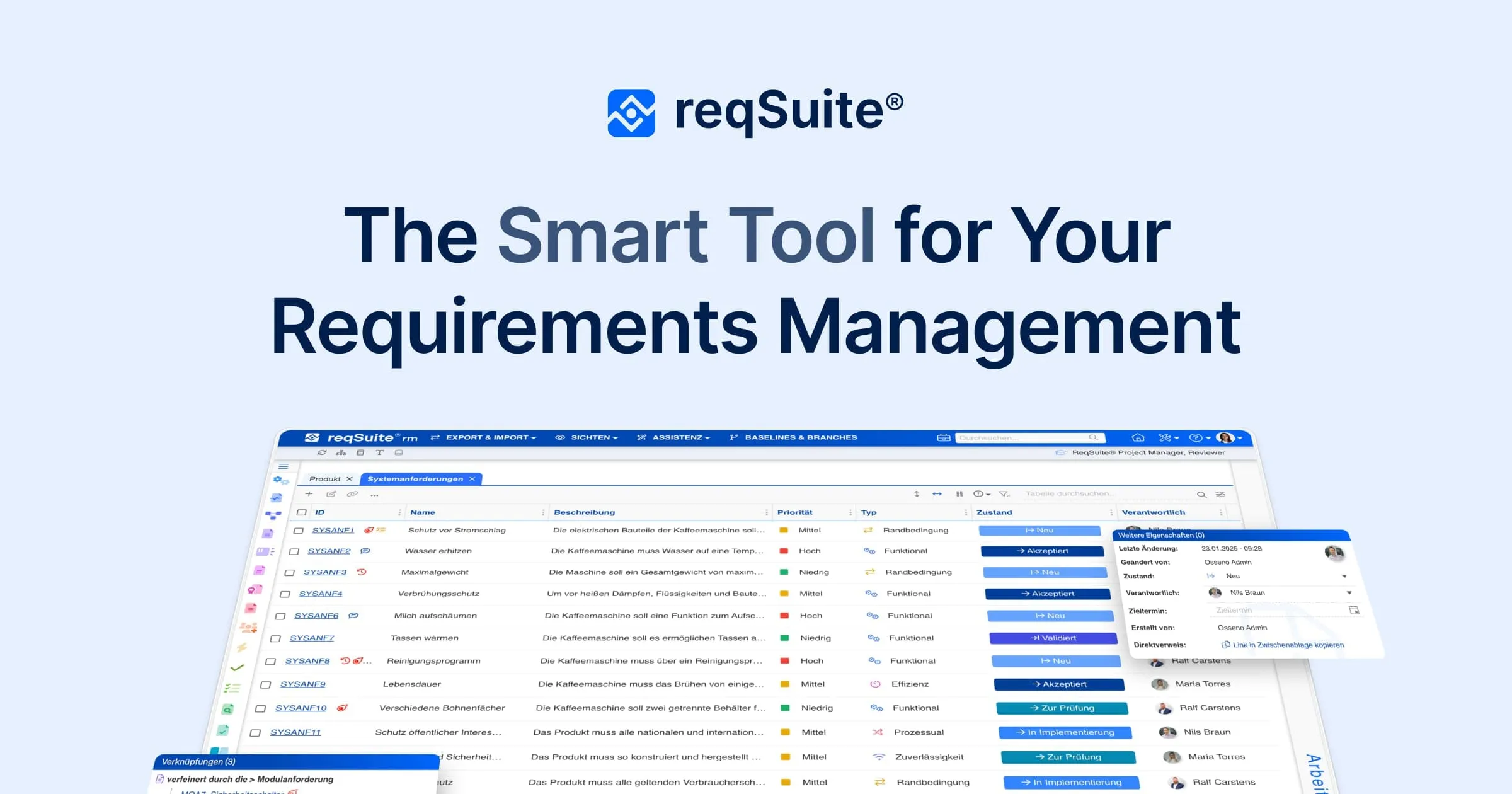 reqSuite® rm – The Smart Requirements Management-Tool