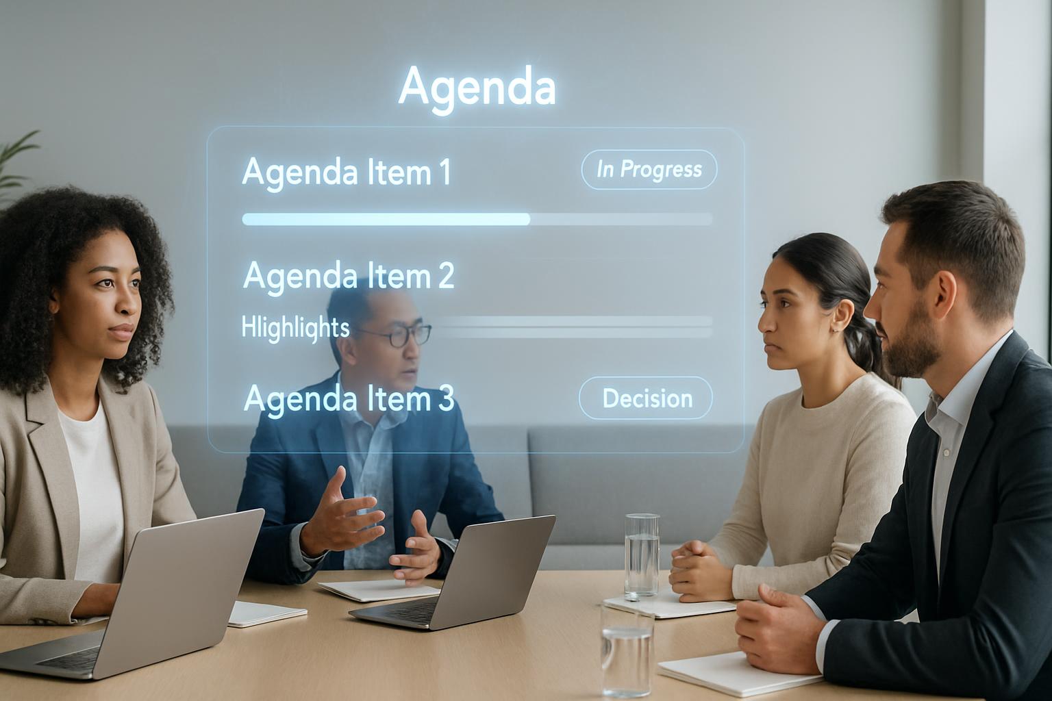 Real-Time Agenda Rewriter: Agile Meeting Decisions Now