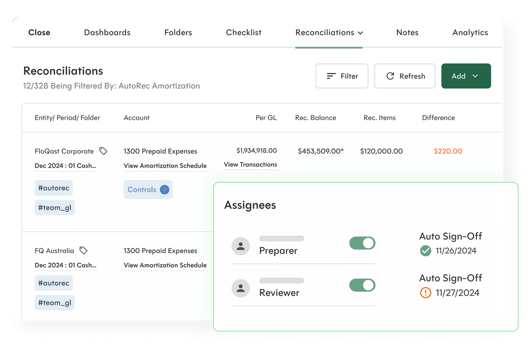 Automated Reconciliations | FloQast