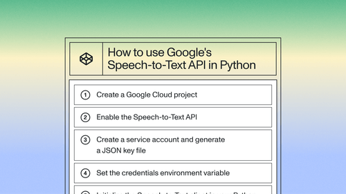 How to use Google's Speech-to-Text API to transcribe audio in Python