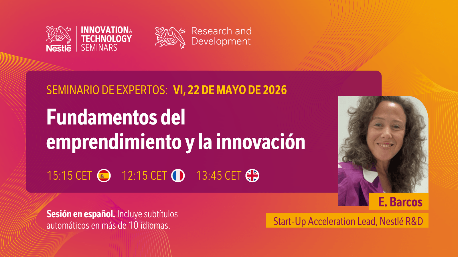Nestlé Innovation & Technology Seminars 2026