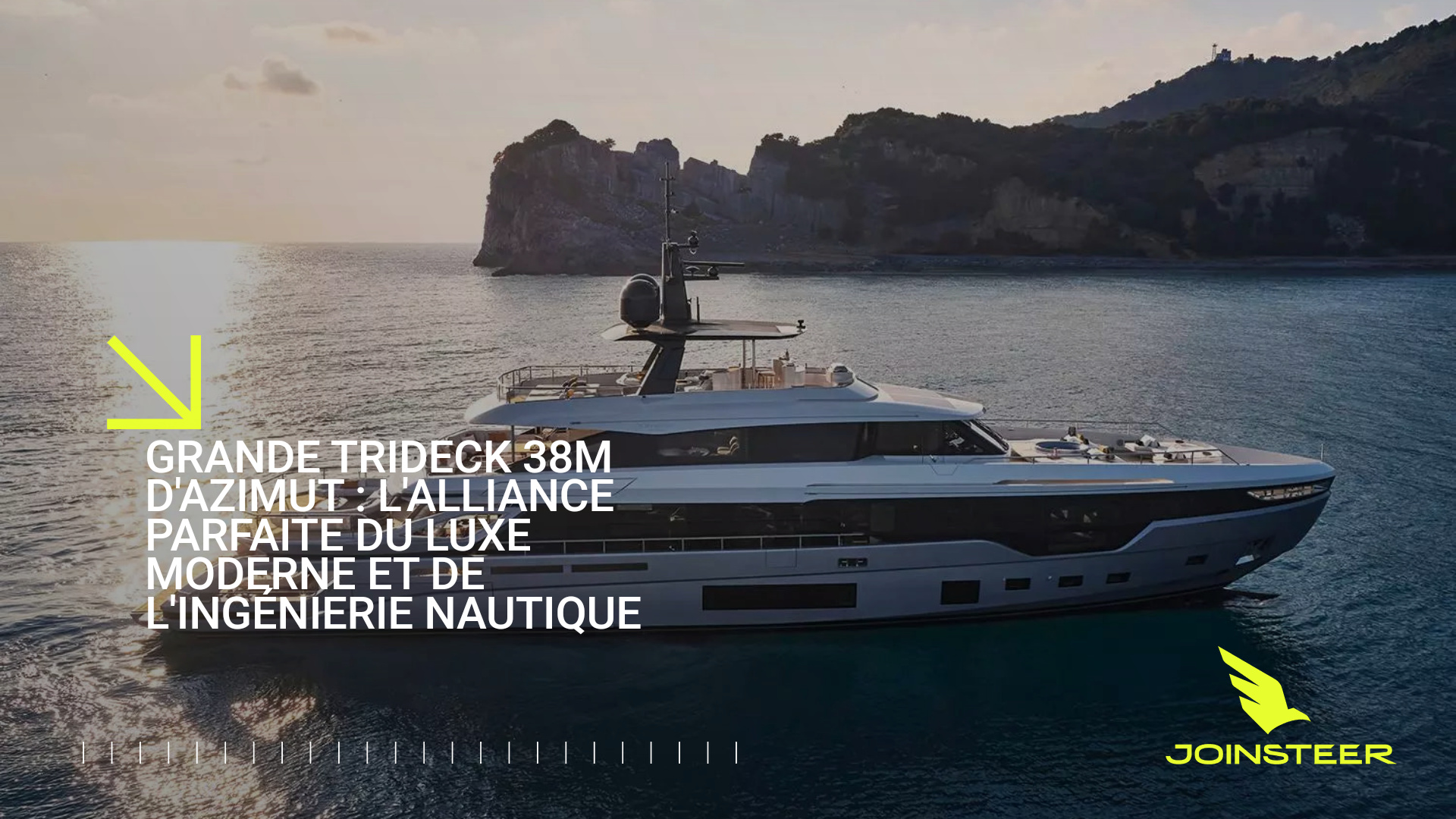 Grande Trideck 38M d'Azimut : L'Alliance Parfaite du Luxe Moderne et de l'Ingénierie Nautique