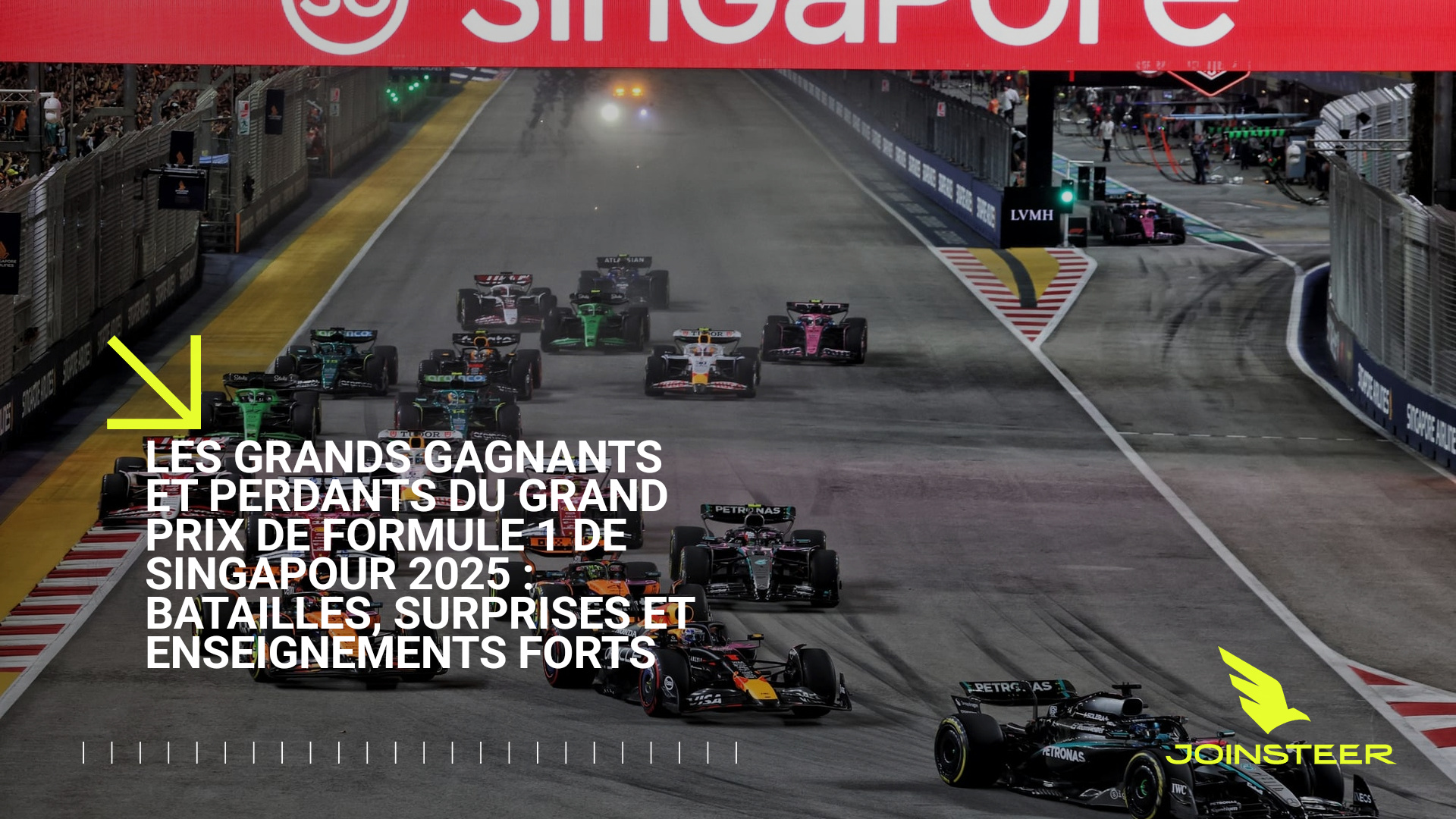 Les grands gagnants et perdants du Grand Prix de Formule 1 de Singapour ...