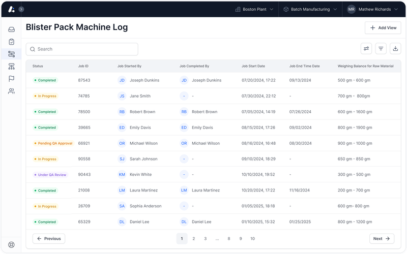 FDA Compliant Electronic Logbook Software | Leucine