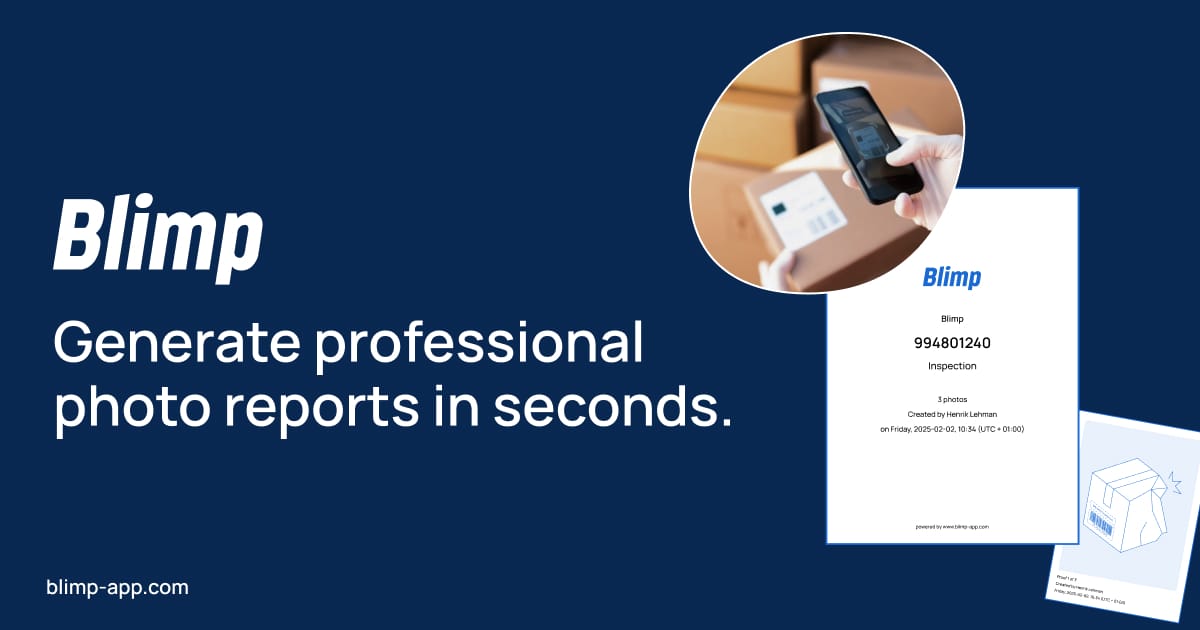 Blimp - The easiest way to capture, organize & share photo reports