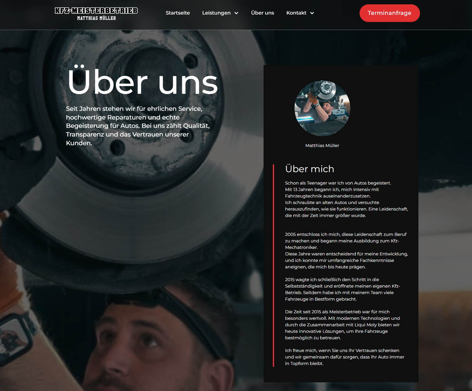 Über uns | KFZ Meister Müller – Ihr Kfz-Meisterbetrieb in Sinn