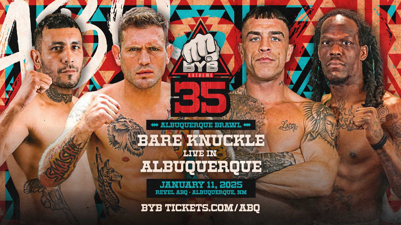 Full Card: BYB Extreme Bare Knuckle Fighting Series Returns to Denver’s ...