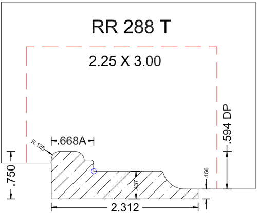 Moulding Profile RR222 | 2.875 |Root River Hardwoods