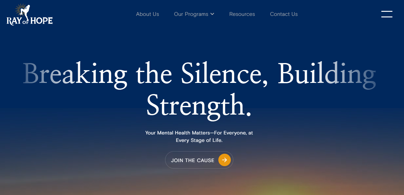 Ray of Hope Foundation | Your Mental Health Matters—For Everyone, at ...