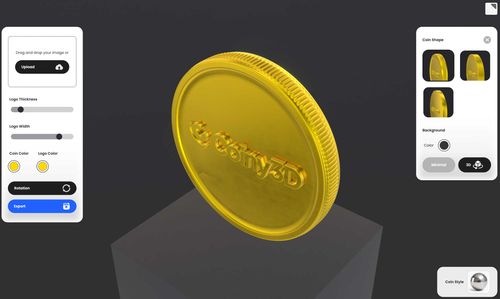 Free 3D Spinning Coin Generator