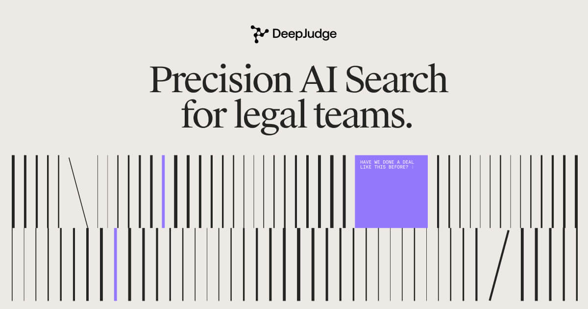 DeepJudge - Precision AI Search for legal teams