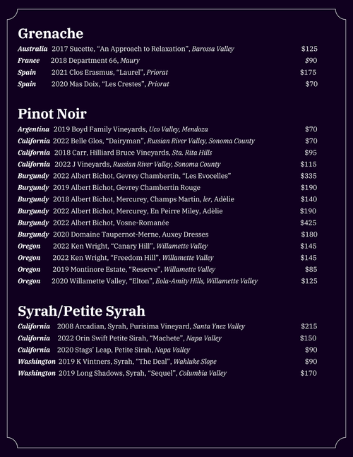 Menus | Lonesome Dove Western Bistro - Knoxville, TN