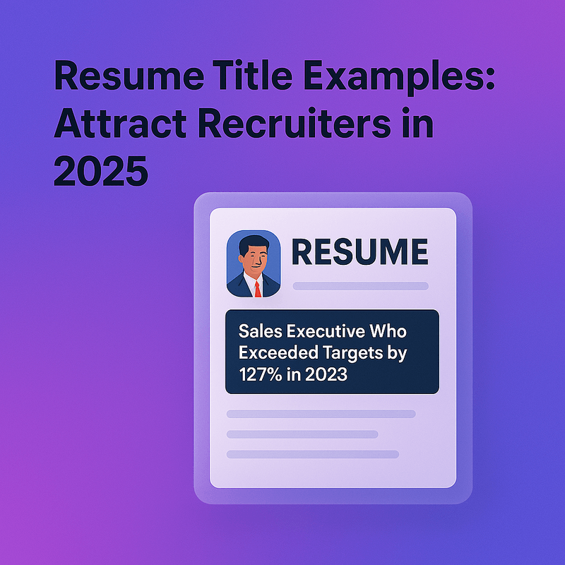 8 Proven Resume Title Strategies To Get You Noticed in 2025