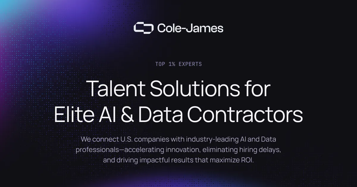 Talent Solutions for Elite AI & Data Contractors
