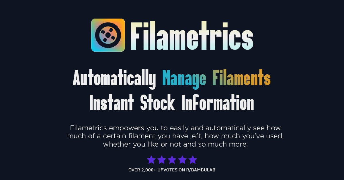 Automatic Filament Tracking for 3D Printing - Filametrics