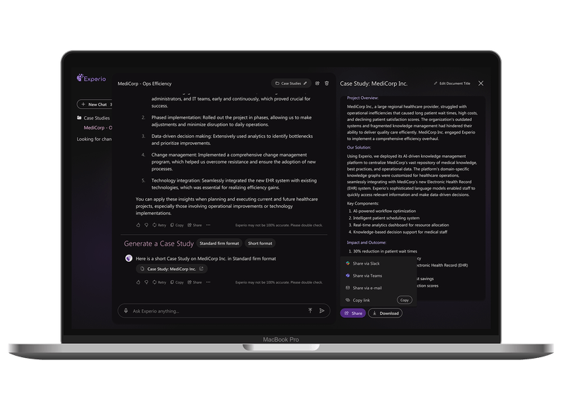 Experio AI | Agentic AI for Professional Services Knowledge Management