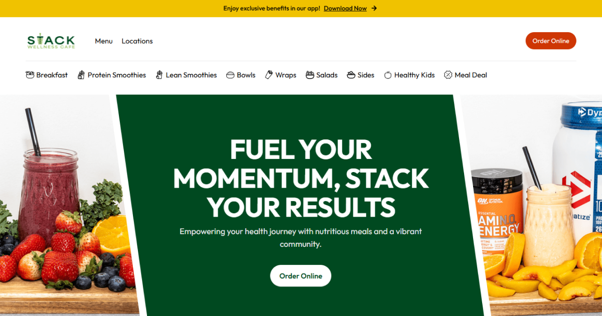 Stack Wellness Cafe | Healthy Meals, Smoothies & Bowls in Iowa