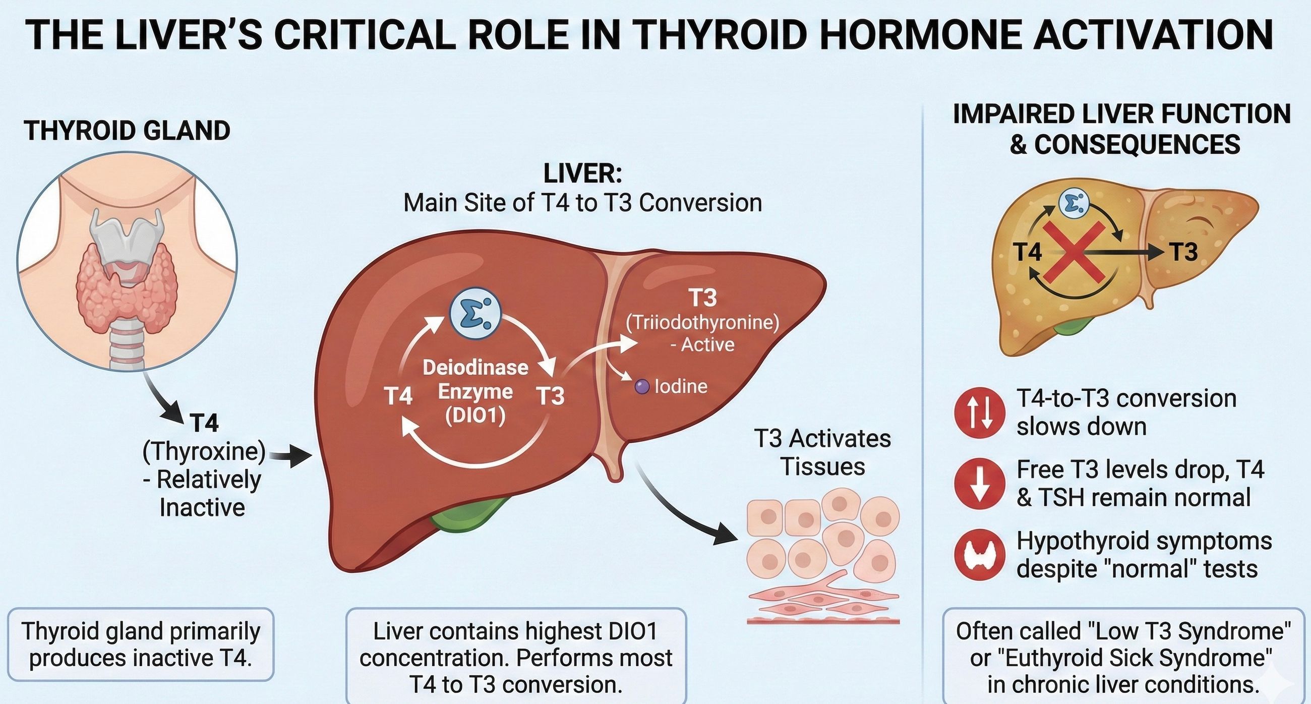 Liver Health & Thyroid Function: The T4 to T3 Conversion | Choose Health