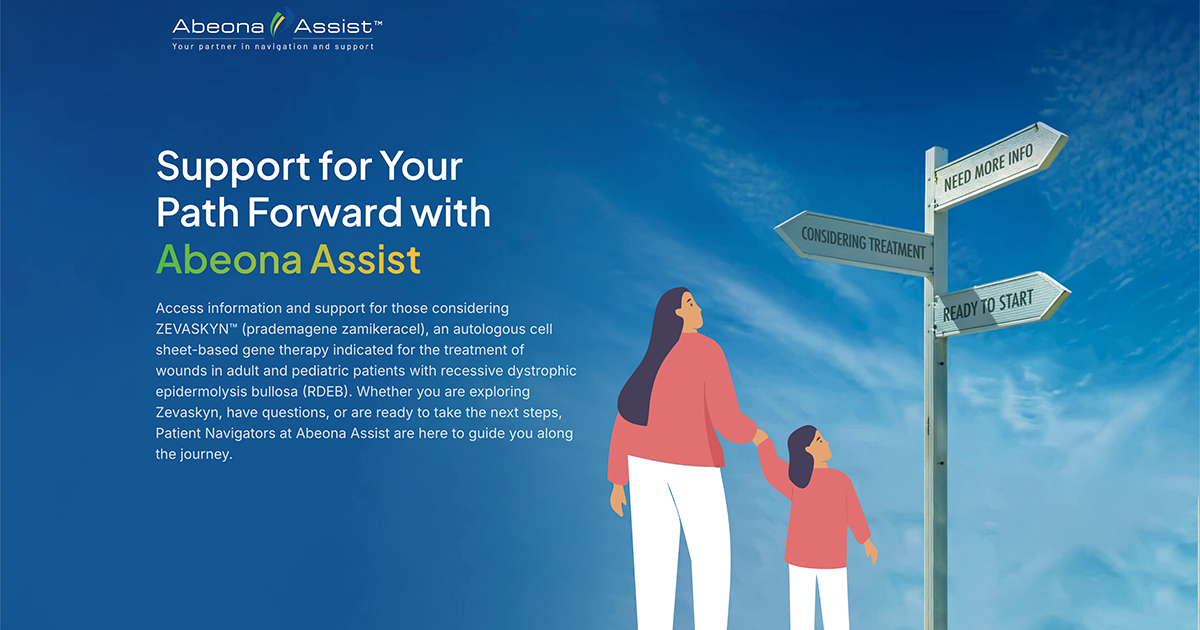 ZEVASKYN™ Support and Resources for Healthcare Professional | Abeona Assist