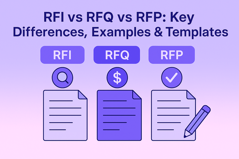 RFI vs RFP vs RFQ: What's the Difference? | Iris AI