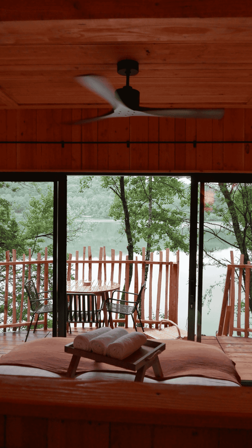 Cabane Spa Australe | Cabanes des Grands Lacs | Sur Pilotis