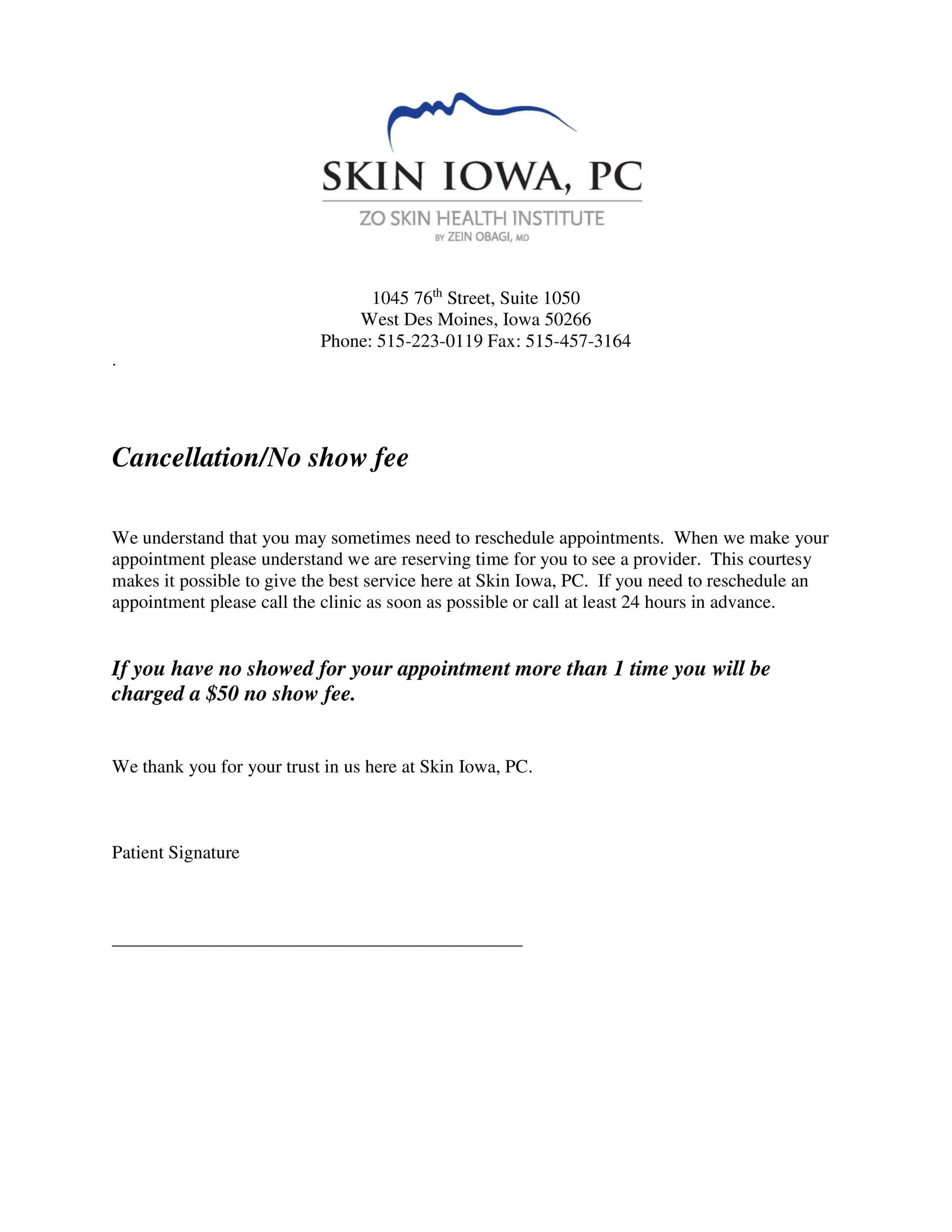 4 Efficient Examples of No-Show Letters for Patientsv - Saasfy X ...