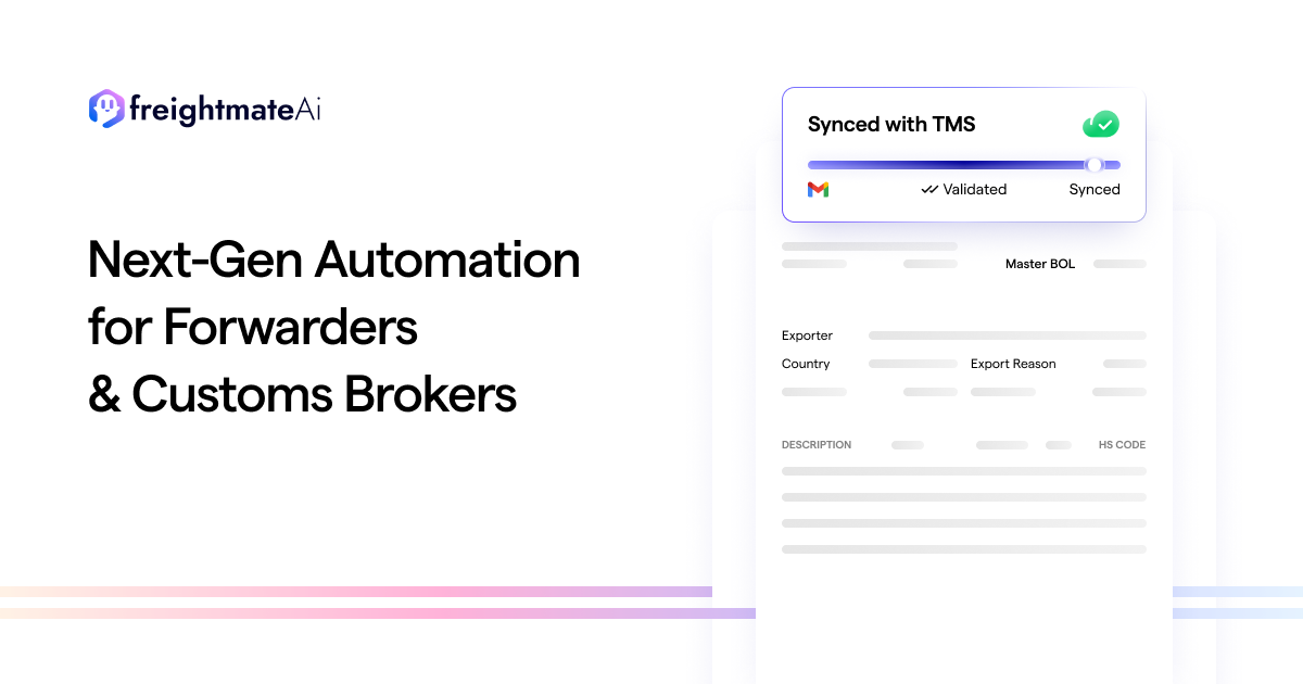 About Freightmate | AI Automation for Forwarders & Customs Brokers
