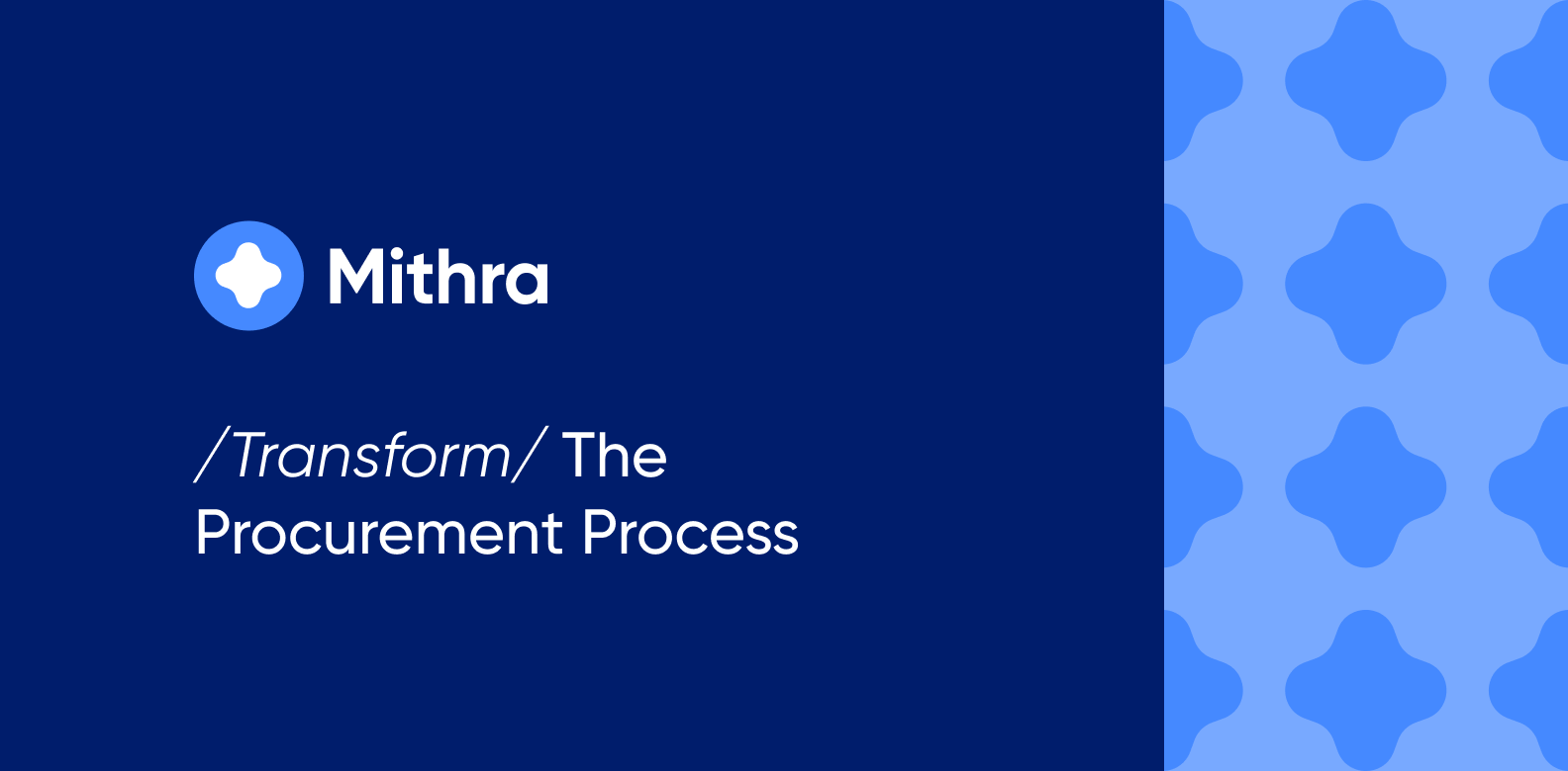 Mithra | Clean Data for Procurement Transformation