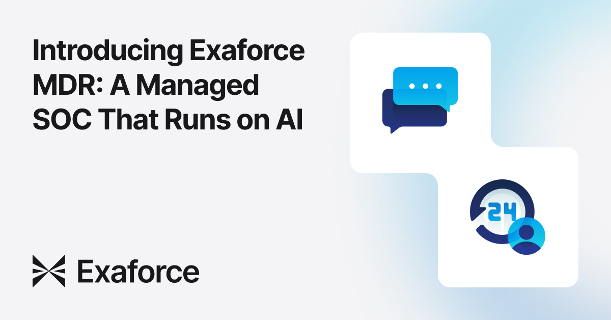 Exaforce Blog | Introducing Exaforce MDR: A Managed SOC That Runs on AI