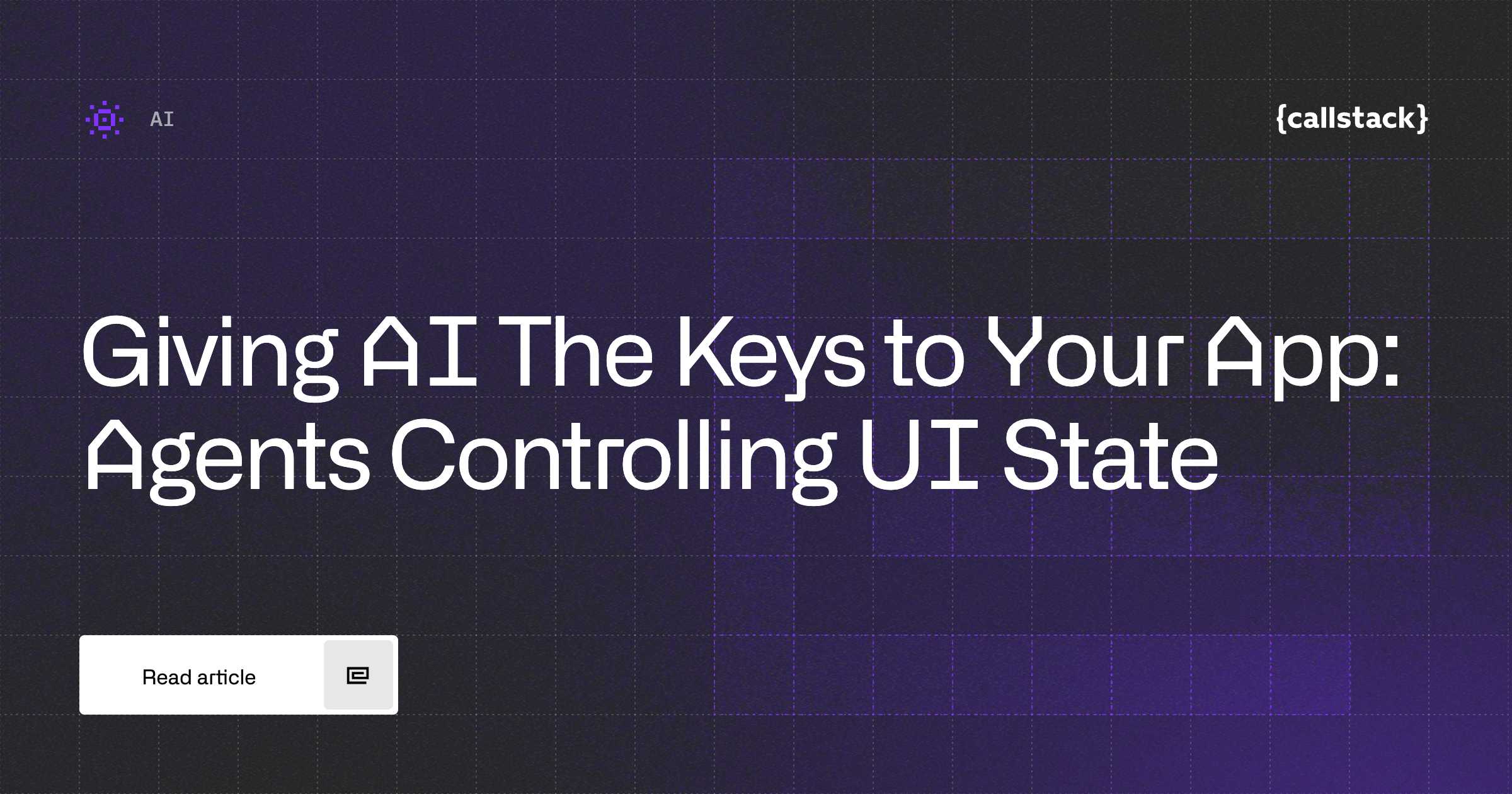 Giving AI The Keys to Your App: Agents Controlling UI State