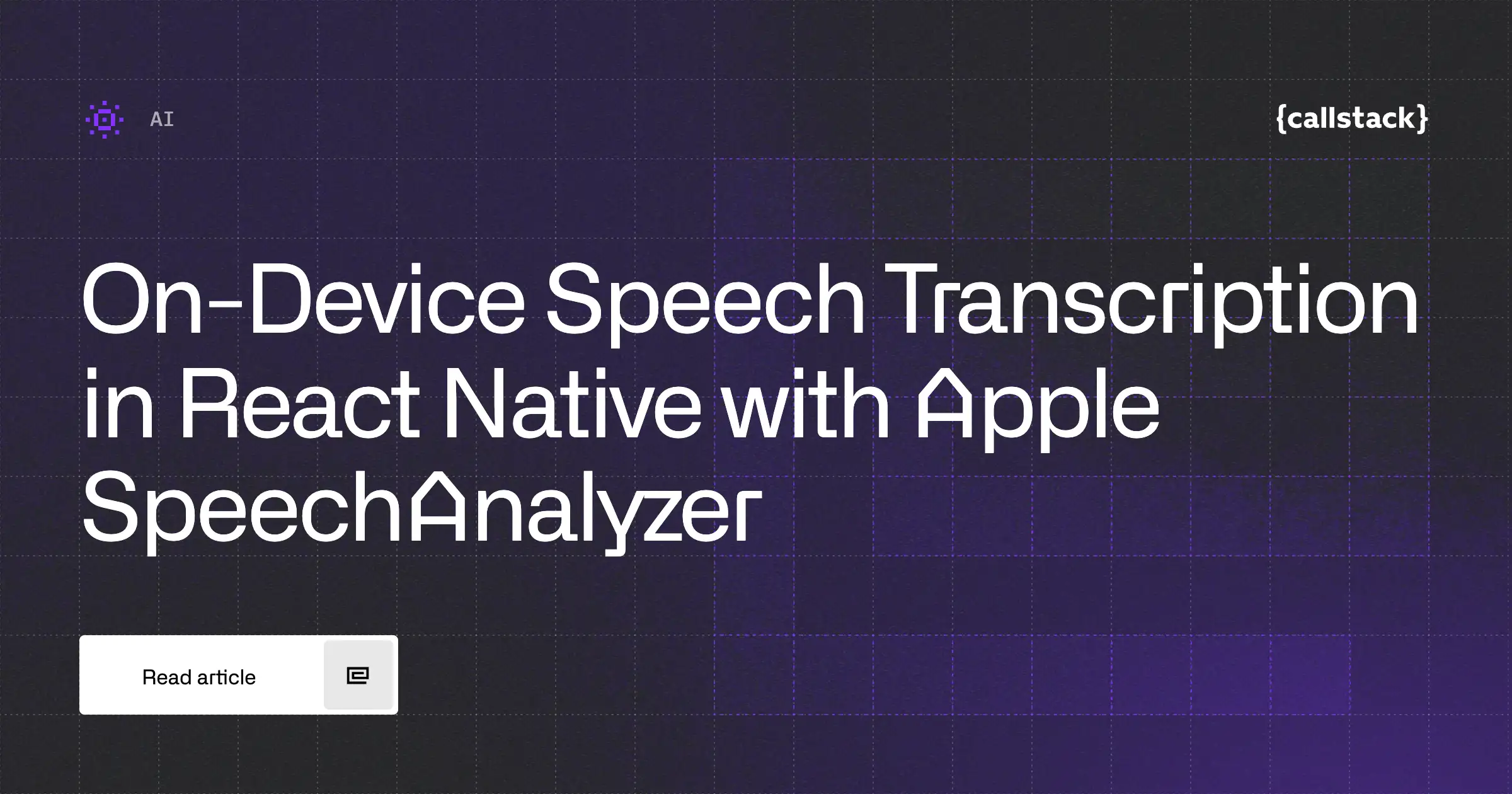 On-Device Speech Transcription with Apple SpeechAnalyzer and AI SDK