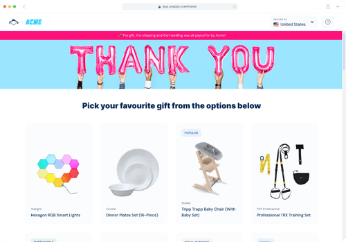 Snappy's Gift Recipient Experience | Snappy