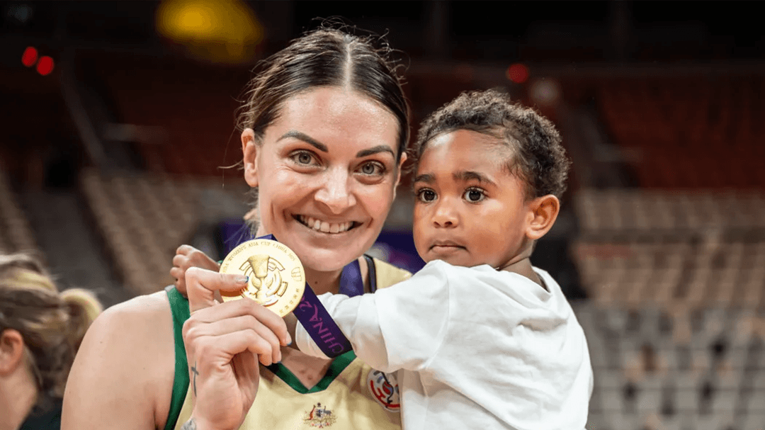 How motherhood fuels Cayla George's basketball ambitions