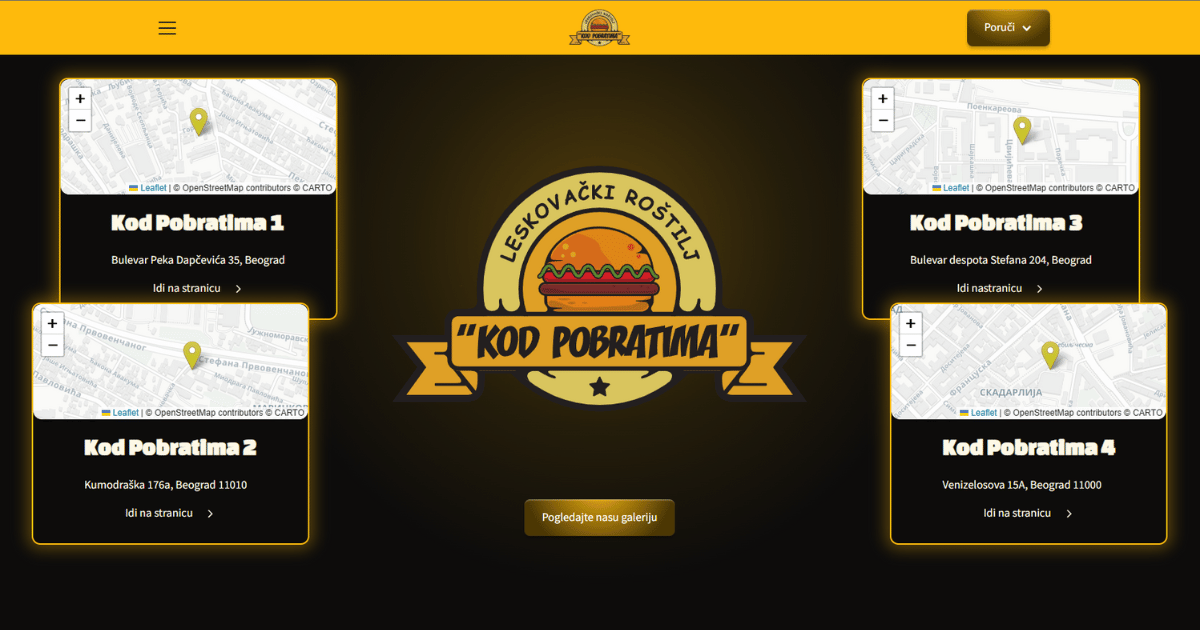 Roštilj Kod Pobratima 1 | Bulevar Peka Dapčevića - Leskovački roštilj