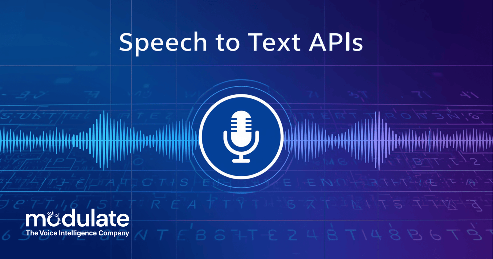 Best Speech to Text APIs (2026): 12 Compared | Modulate