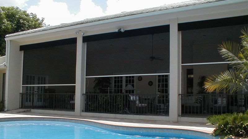 SolarRoll Motorized Garage Door Screens | RollShield